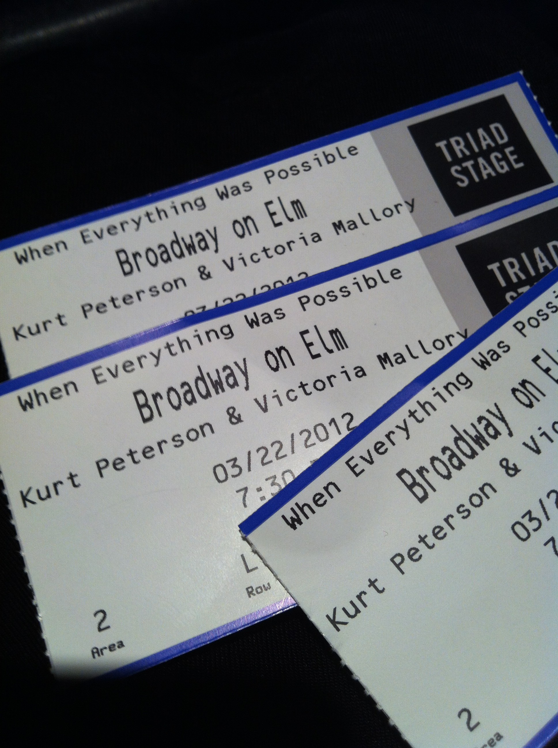 Thank You, Triad Stage